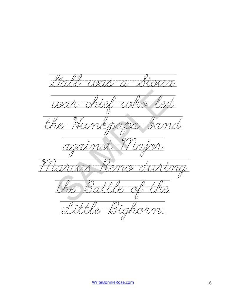 Famous Native Americans Coloring Book with Cursive Copywork | Made By ...