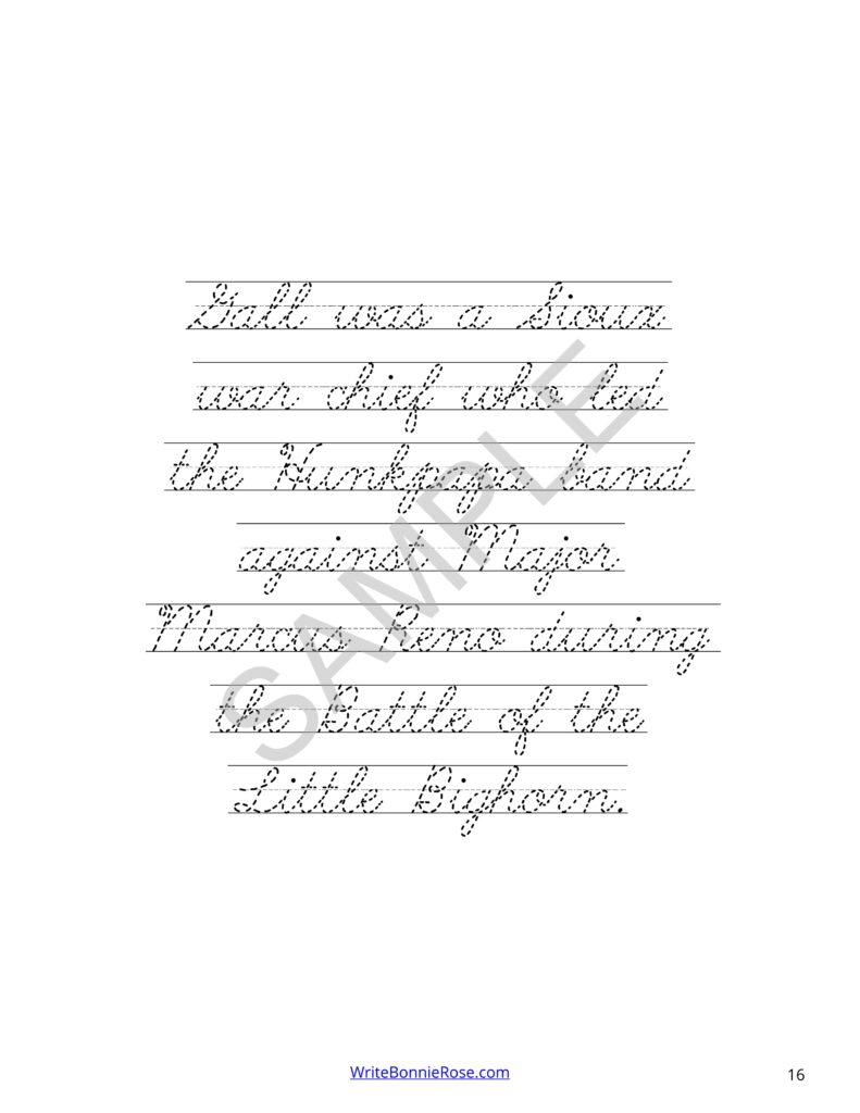 Famous Native Americans Coloring Book with Cursive Copywork | Made By ...
