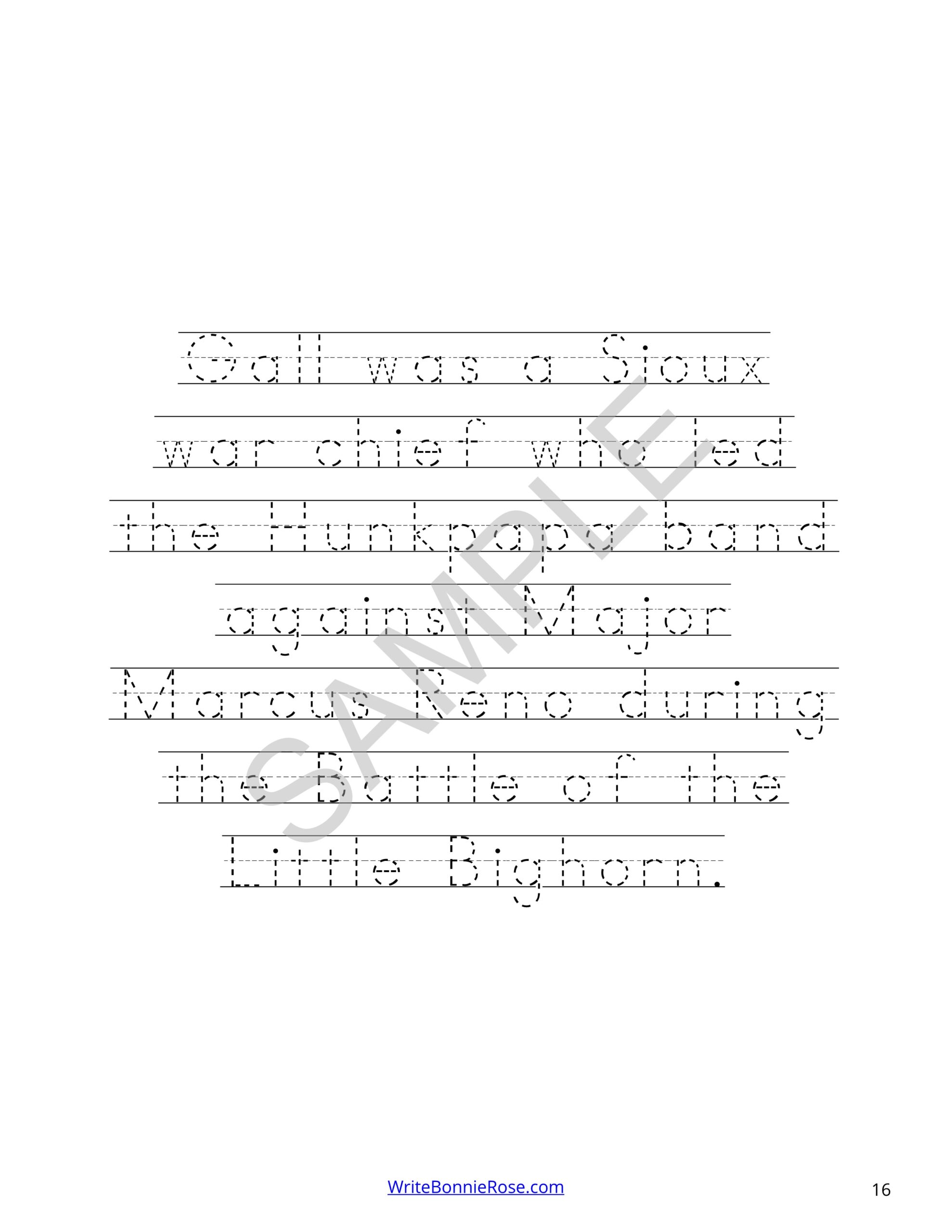 Famous Native Americans Coloring Book with Print Copywork | Made By ...