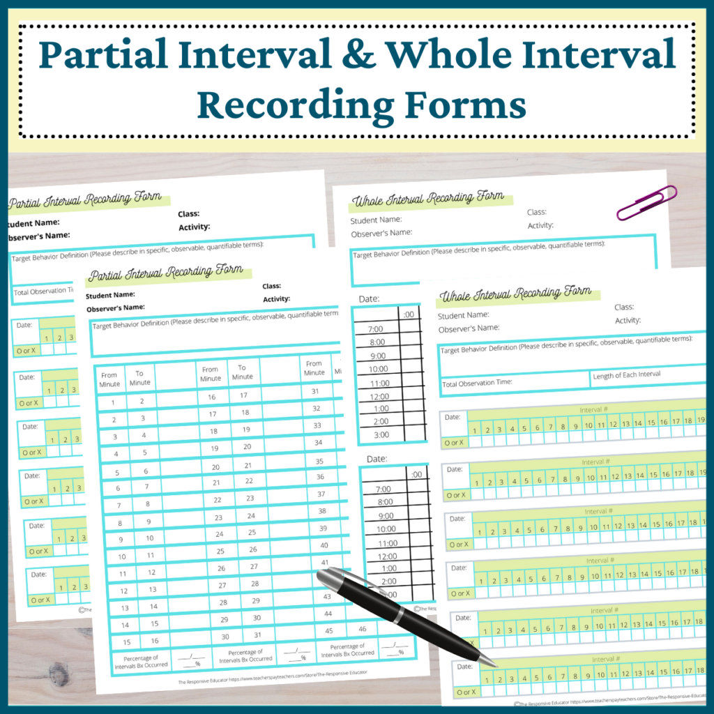 Behavior Tracking Forms | Made By Teachers