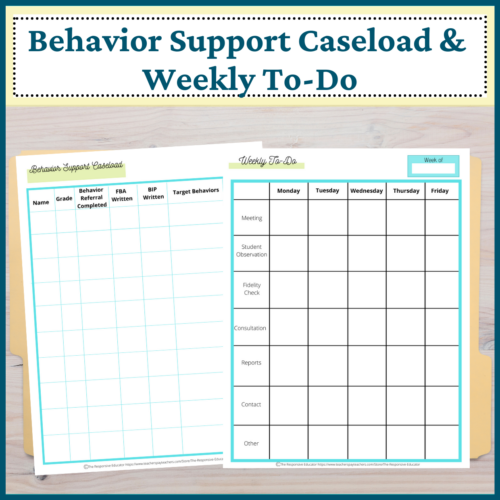 Behavior Tracking Forms | Made By Teachers