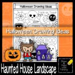 Roll a Haunted House and Halloween Landscape Roll and Draw Art Sub ...