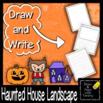 Roll a Haunted House and Halloween Landscape Roll and Draw Art Sub ...