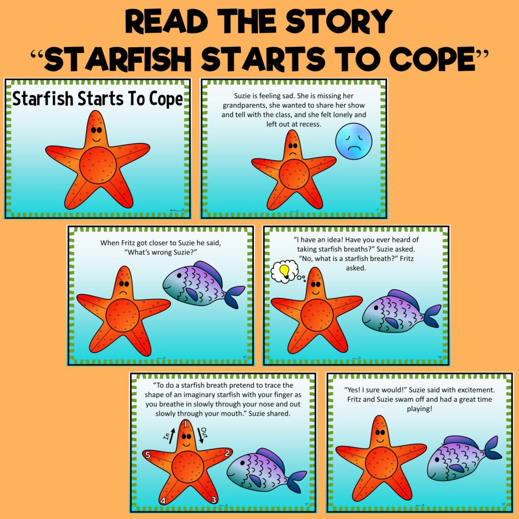 Coping Skills Starfish Craft & Story / Help Young Students Manage ...