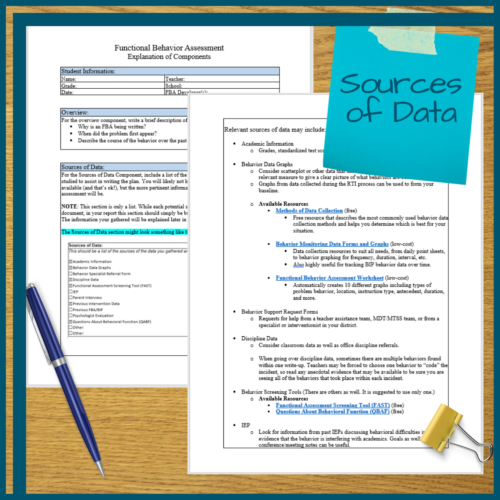 Example of FBA | Made By Teachers