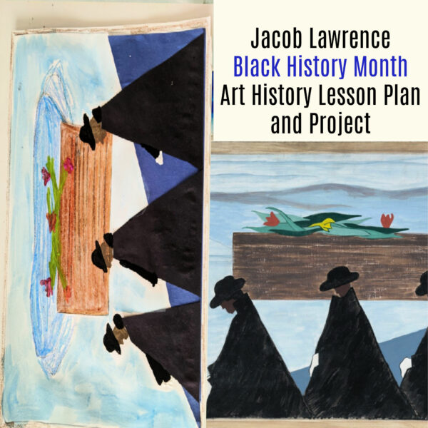 Black History Art Jacob Lawrence No. 55 1-6 Painting Lesson Common Core ...