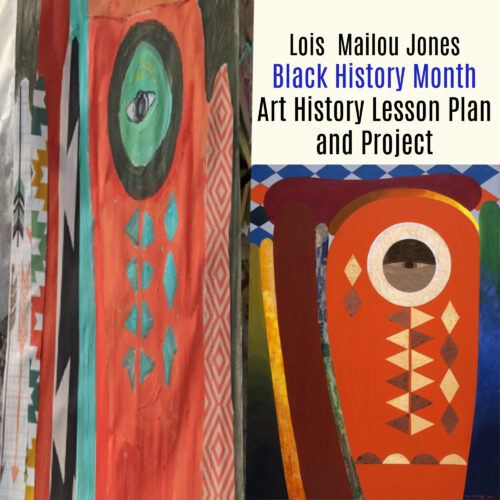 Black History Art Lois Mailou Jones K-6 Painting Lesson Common Core ...