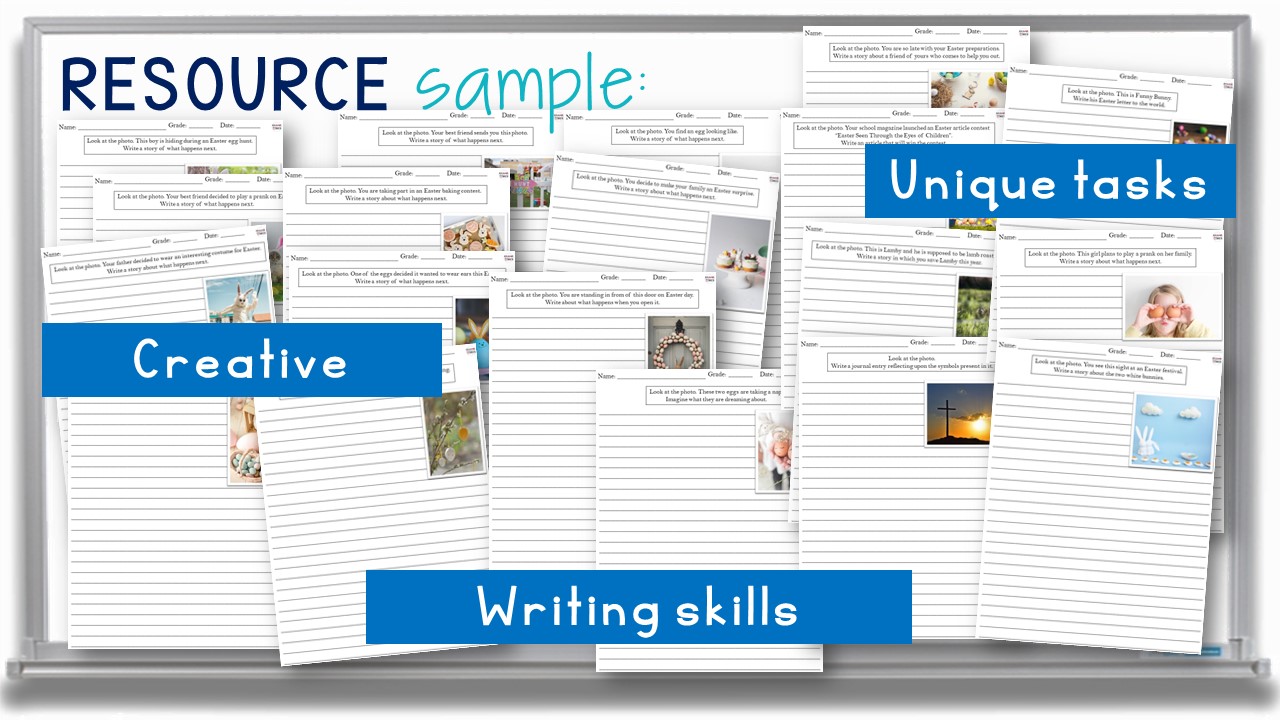 Easter Writing Prompts - Narrative Picture Creative Activities and ...