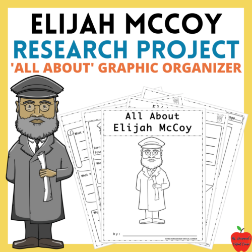 Elijah McCoy All-About Research Project Graphic Organizer | Biography ...