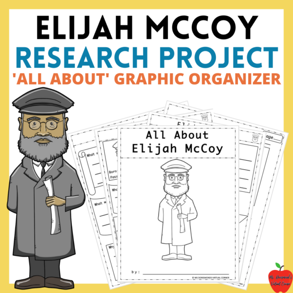 Elijah McCoy All-About Research Project Graphic Organizer | Biography ...
