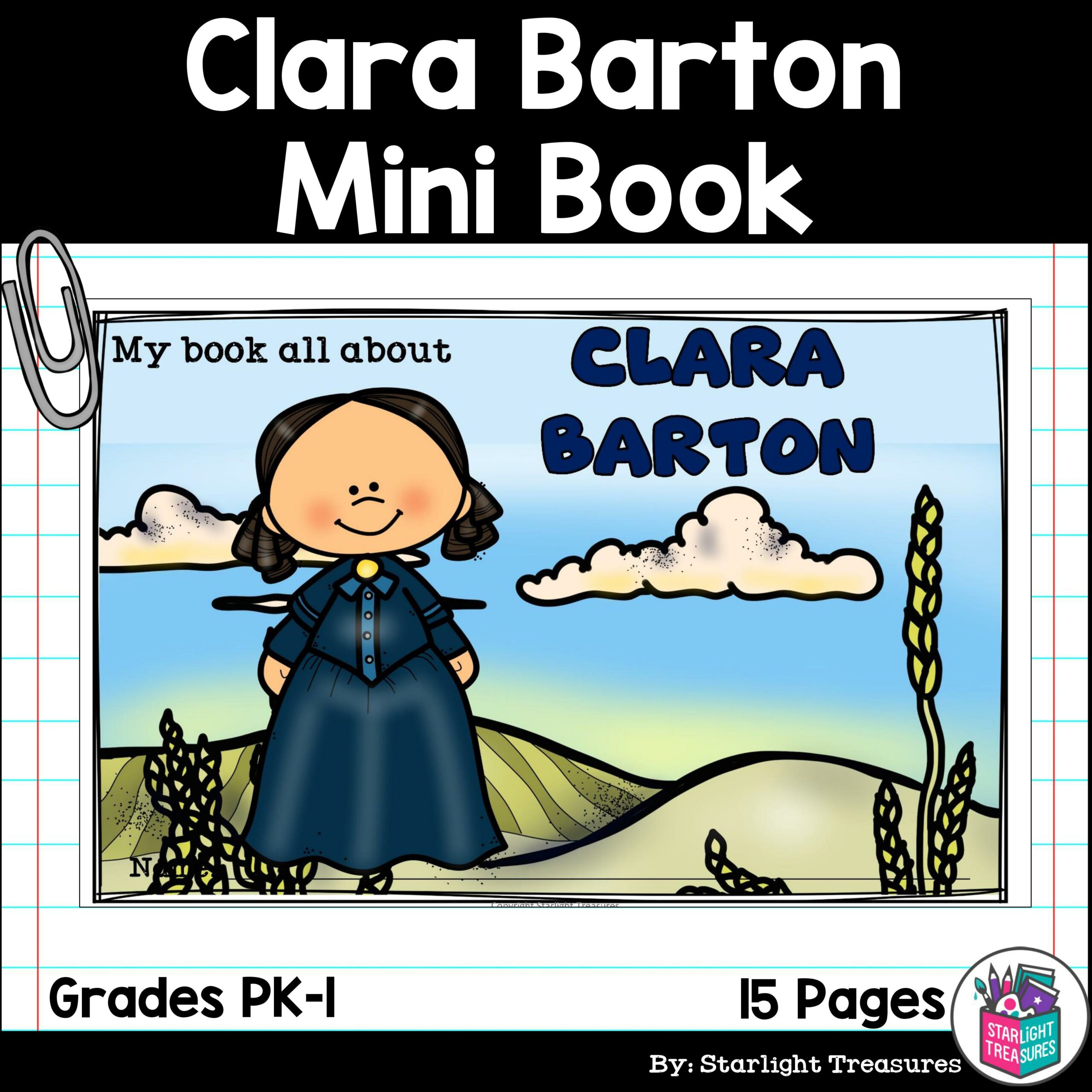 Clara Barton Mini Book for Early Readers: Women's History Month | Made ...