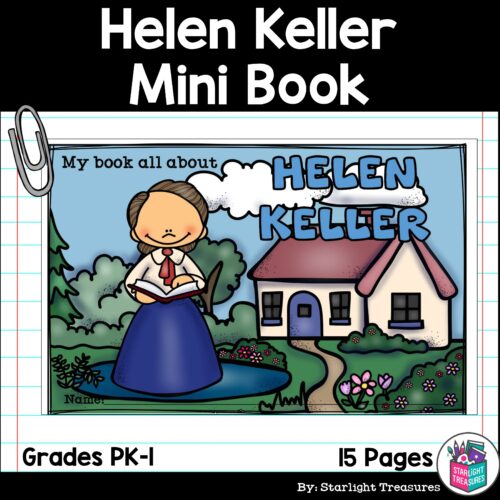 Helen Keller Mini Book for Early Readers: Women's History Month | Made ...