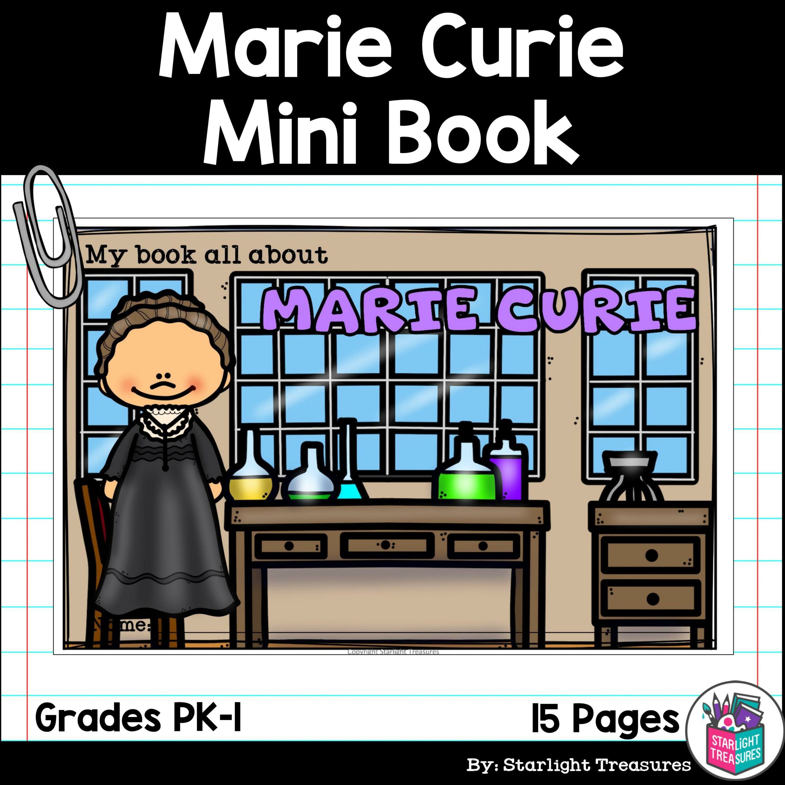 Marie Curie Mini Book for Early Readers: Women's History Month | Made ...