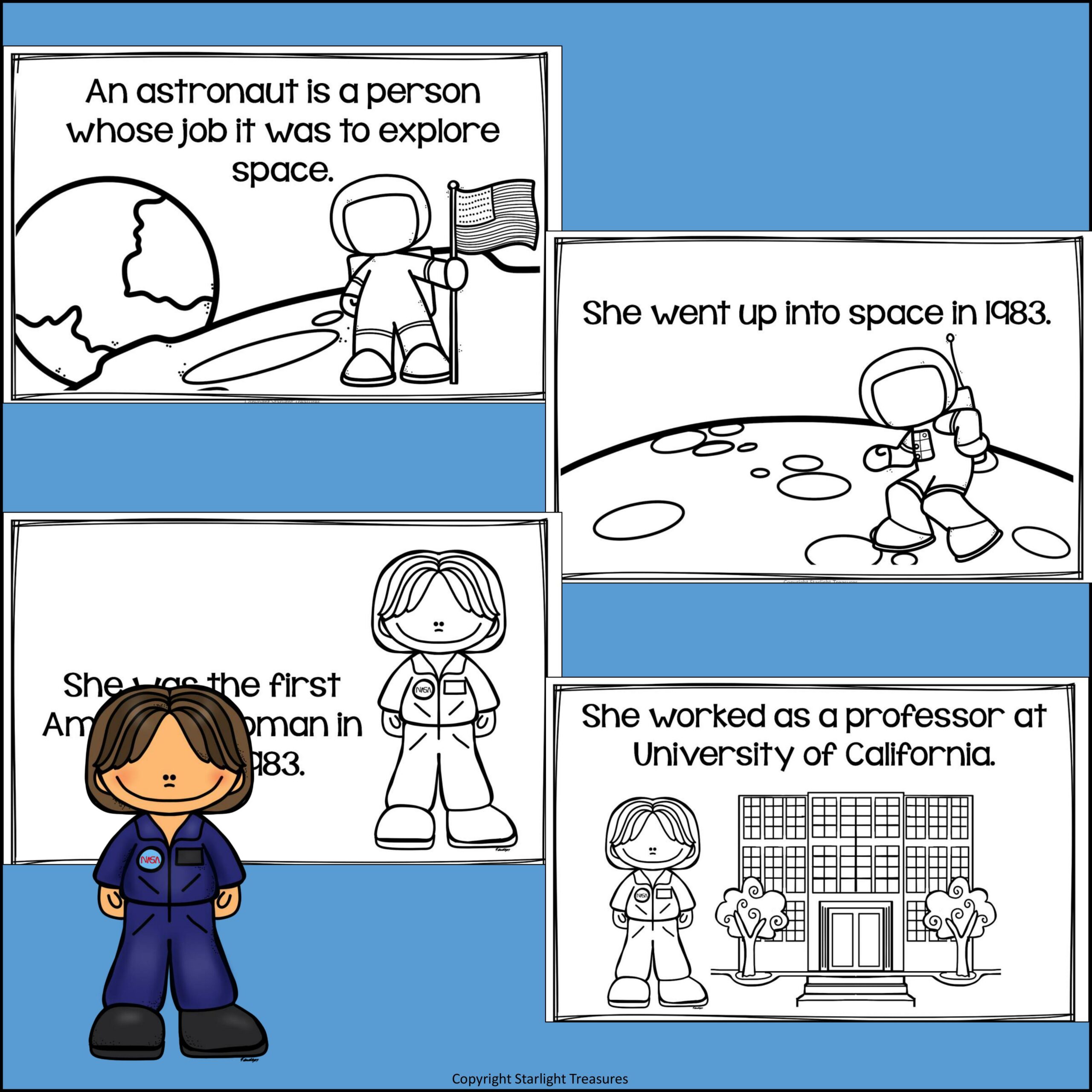 Sally Ride Mini Book for Early Readers: Women's History Month | Made By ...