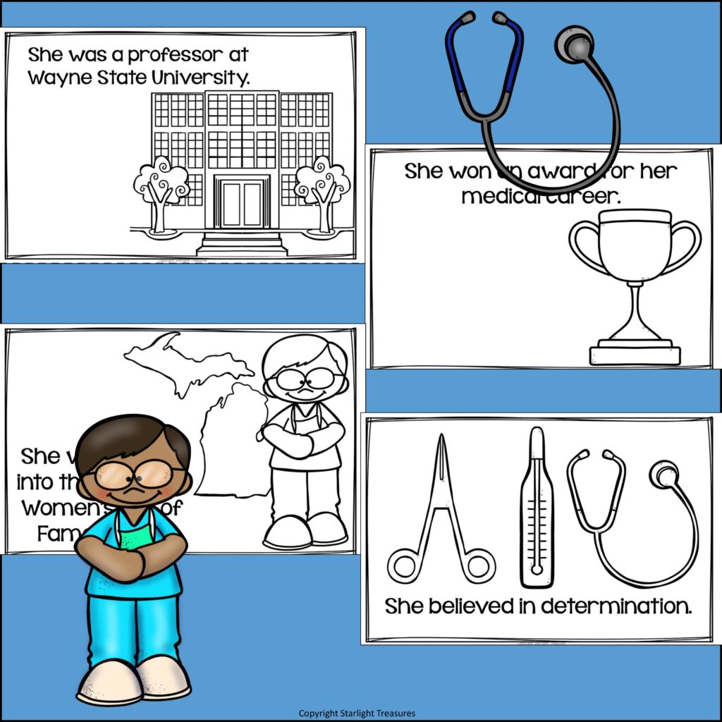 Alexa Canady Mini Book for Early Readers: Women's History Month | Made ...