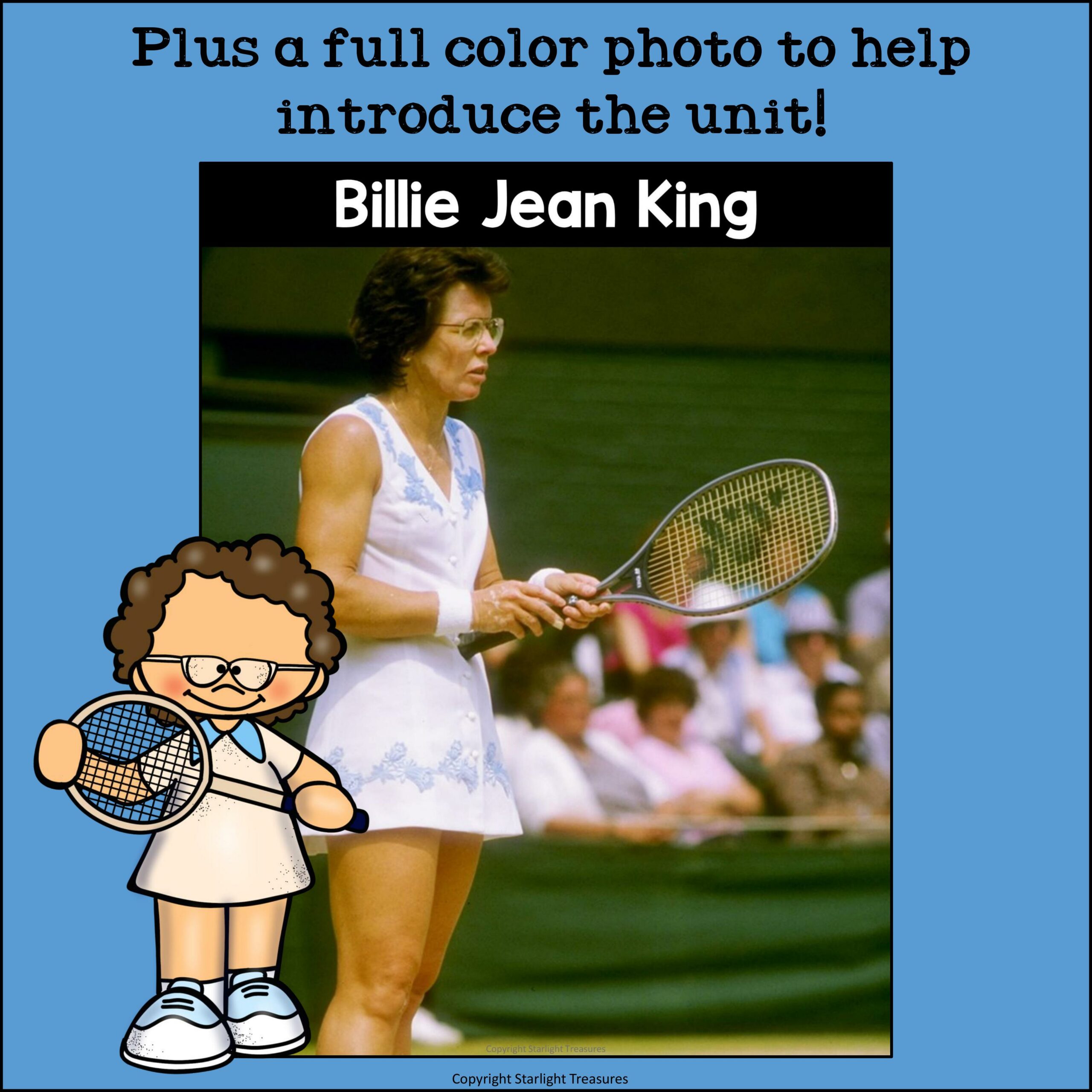 Billie Jean King Mini Book for Early Readers: Women's History Month ...