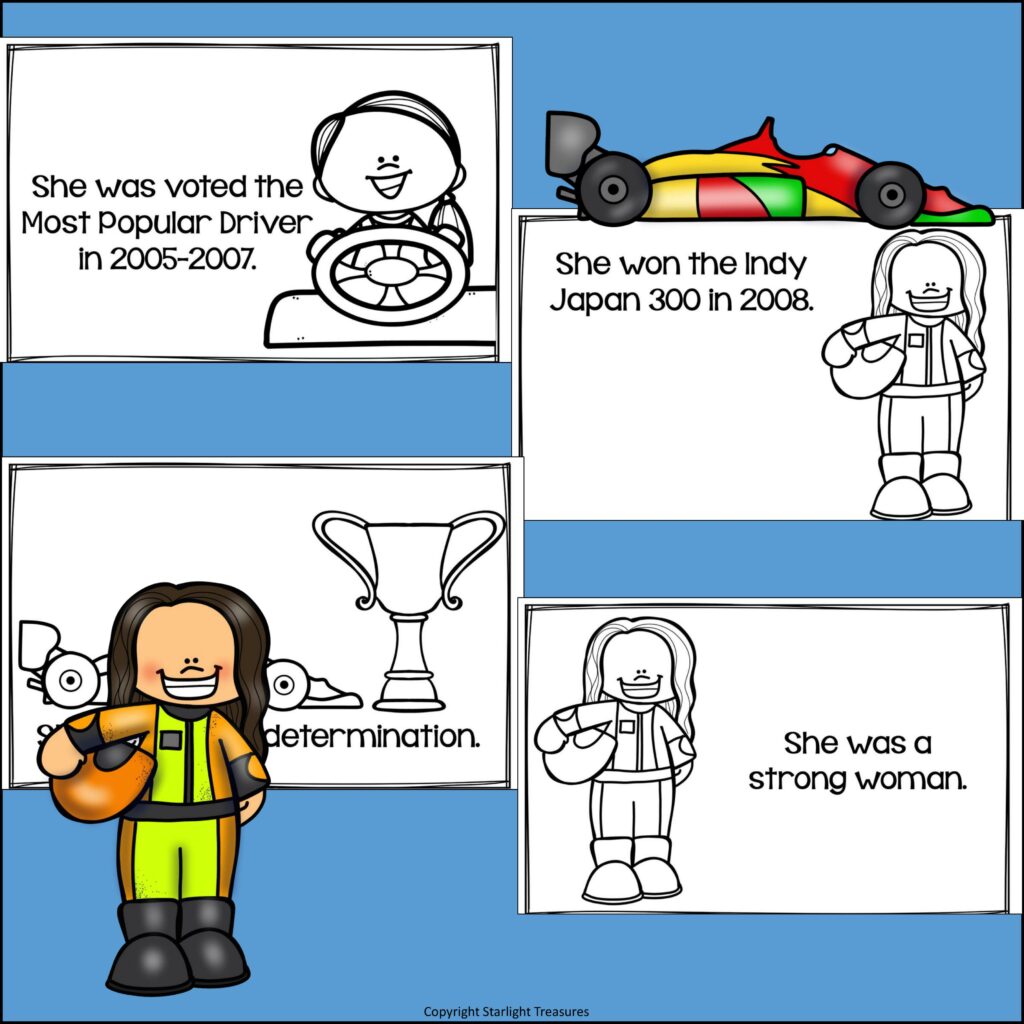 Danica Patrick Mini Book for Early Readers: Women's History Month ...