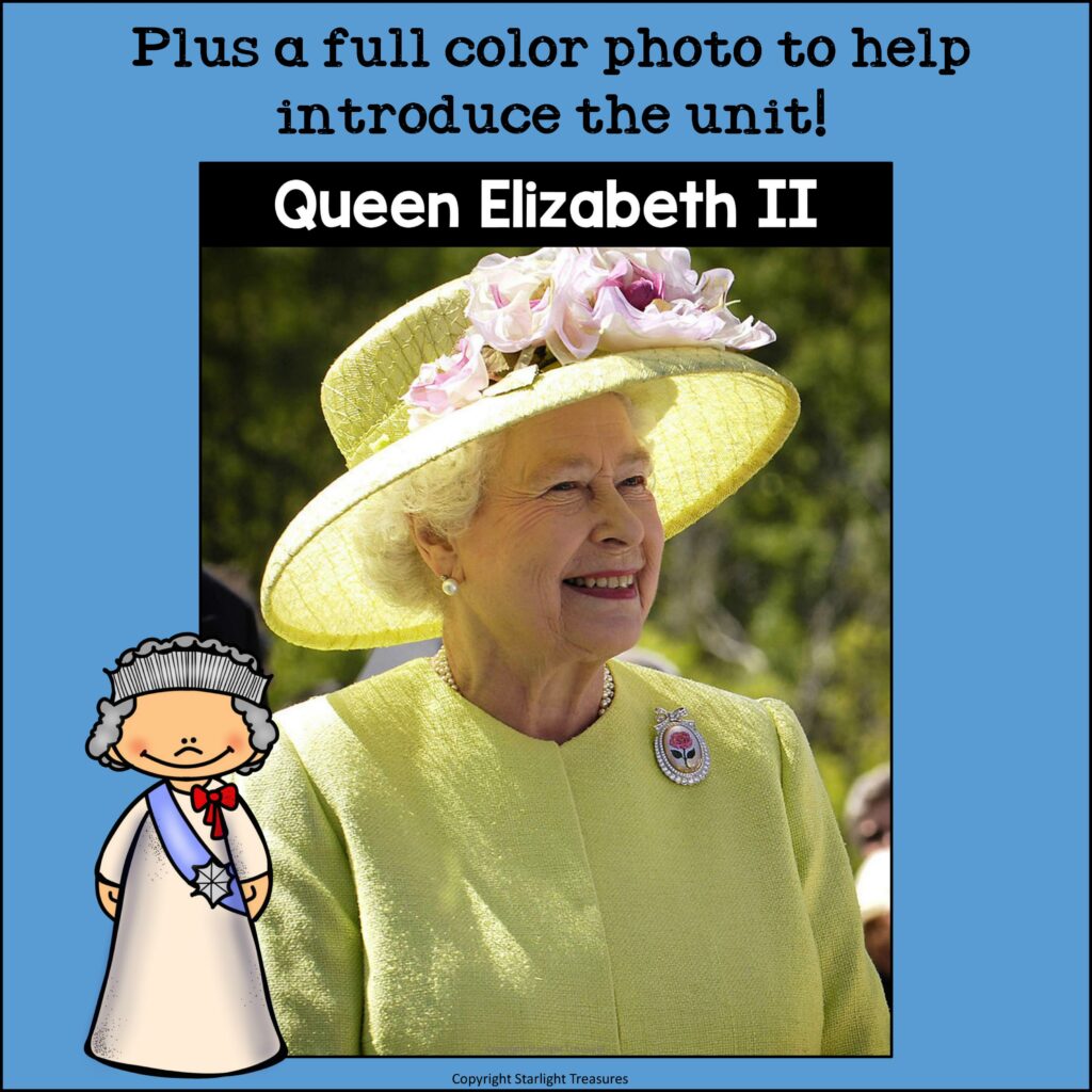 Queen Elizabeth II Mini Book for Early Readers: Women's History Month ...