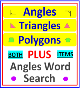 Angles Triangles Polygons Worksheets PLUS Word Search Puzzle (2 Items ...