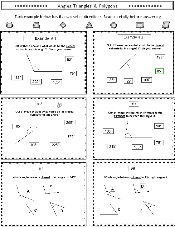 Angles Triangles Polygons Worksheets PLUS Word Search Puzzle (2 Items ...