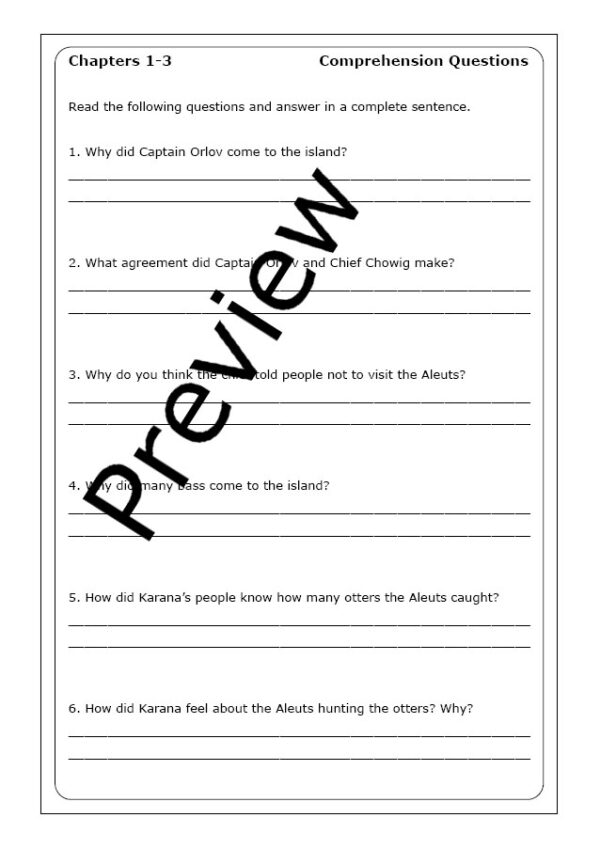 Scott O'Dell "Island of the Blue Dolphins" worksheets | Made By Teachers