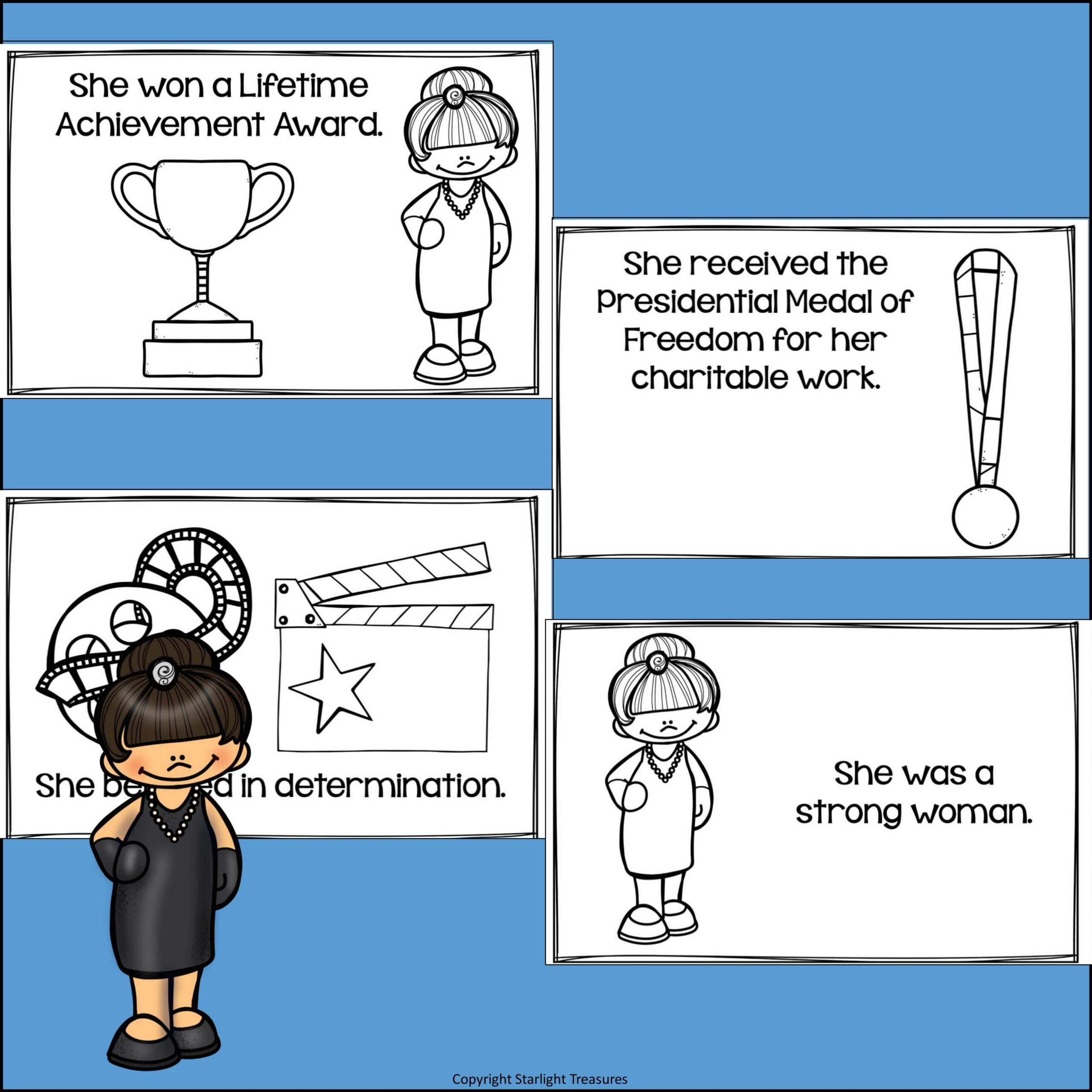 Audrey Hepburn Mini Book for Early Readers: Women's History Month ...