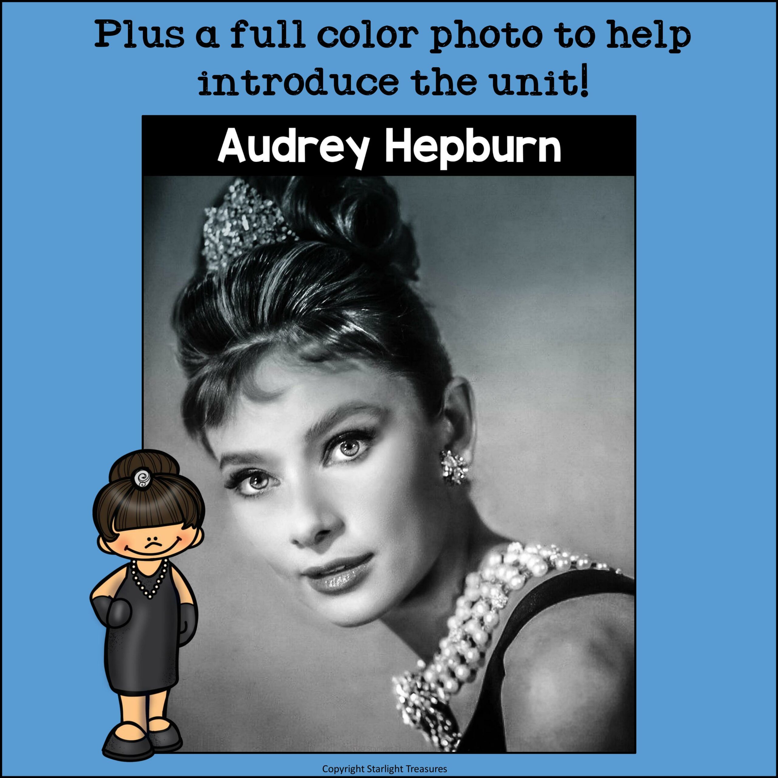 Audrey Hepburn Mini Book for Early Readers: Women's History Month ...