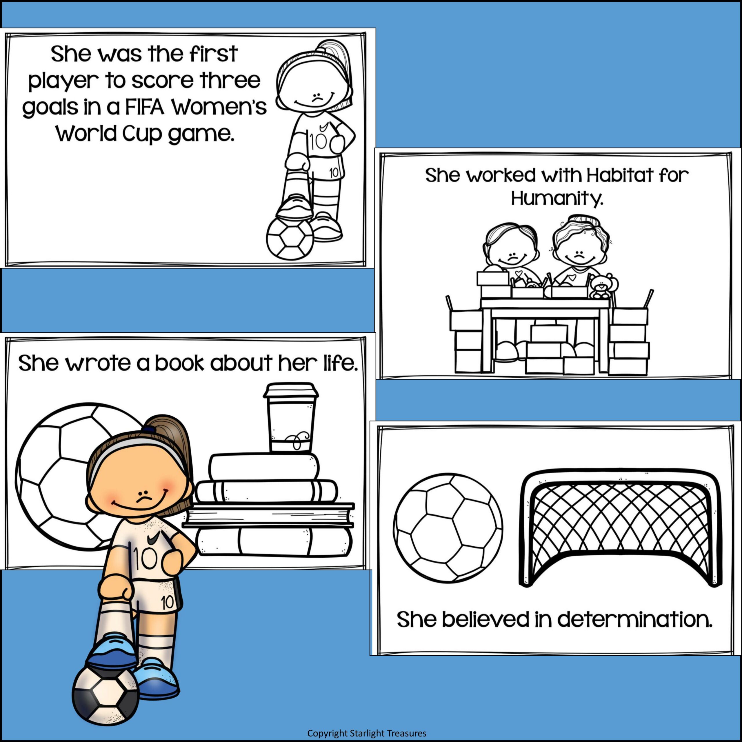 Carli Lloyd Mini Book for Early Readers: Women's History Month | Made ...