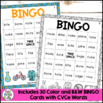Mixed CVCe Phonics Bingo Games - No Prep CVCe Phonics Games | Made By ...