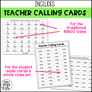Mixed CVCe Phonics Bingo Games - No Prep CVCe Phonics Games | Made By ...