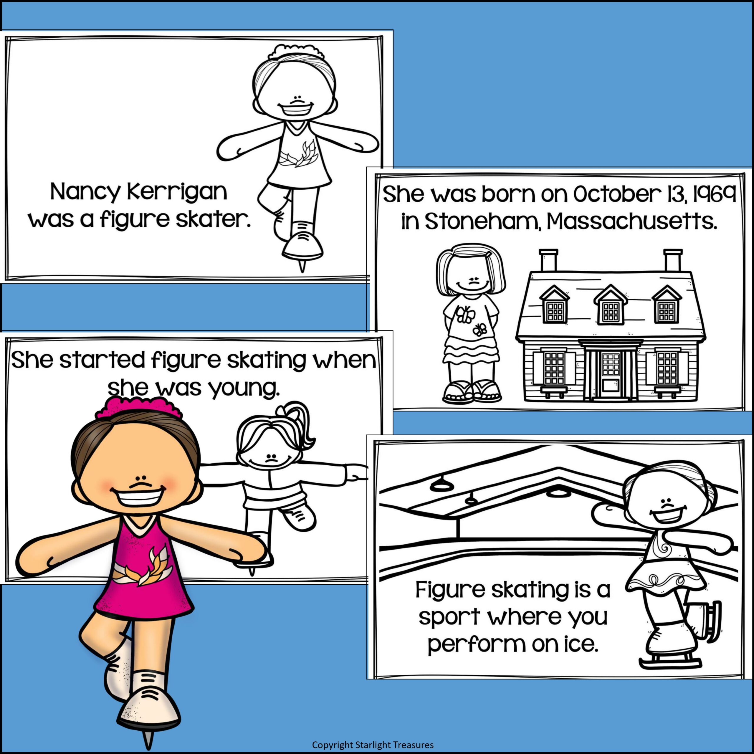 Nancy Kerrigan Mini Book for Early Readers: Women's History Month ...