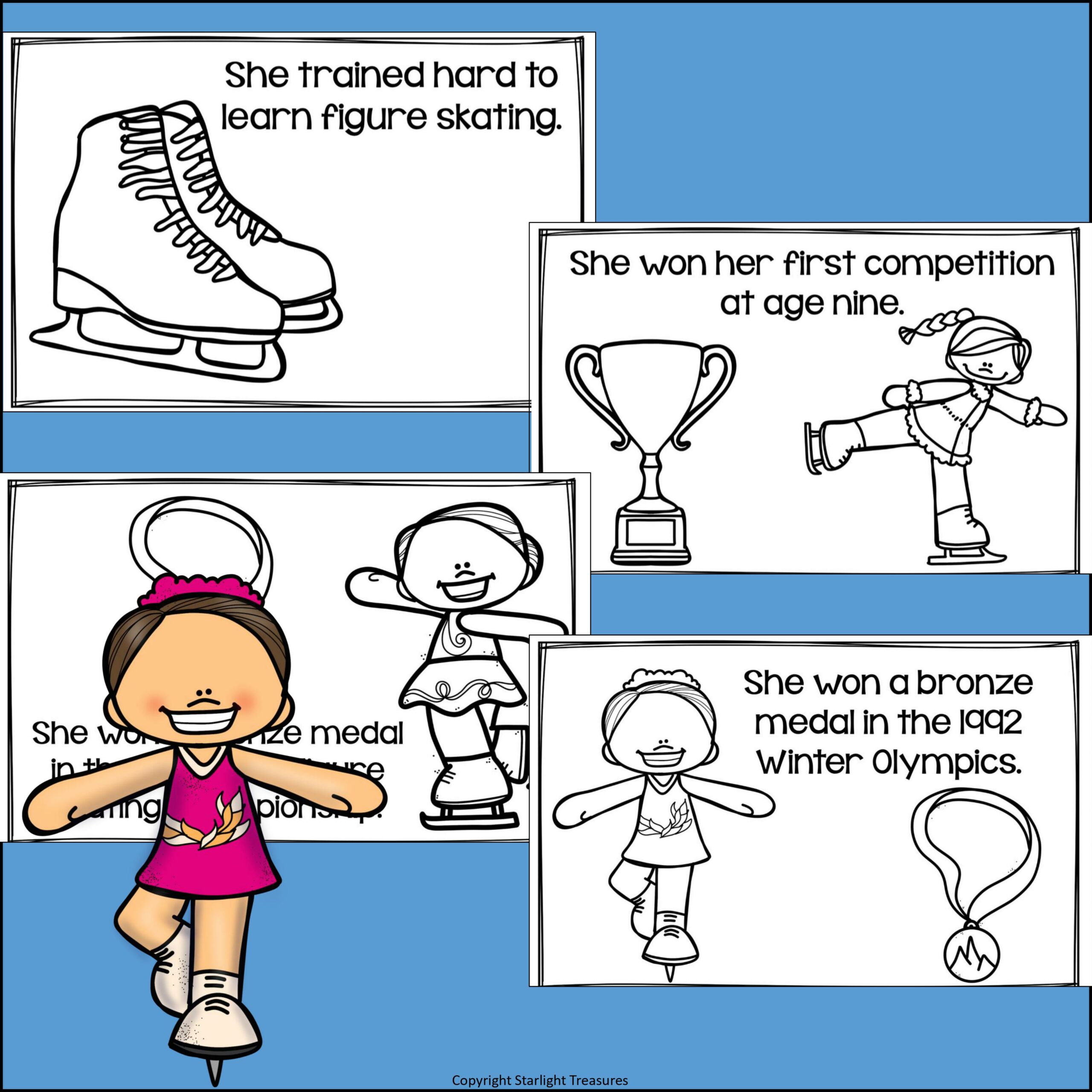 Nancy Kerrigan Mini Book for Early Readers: Women's History Month ...