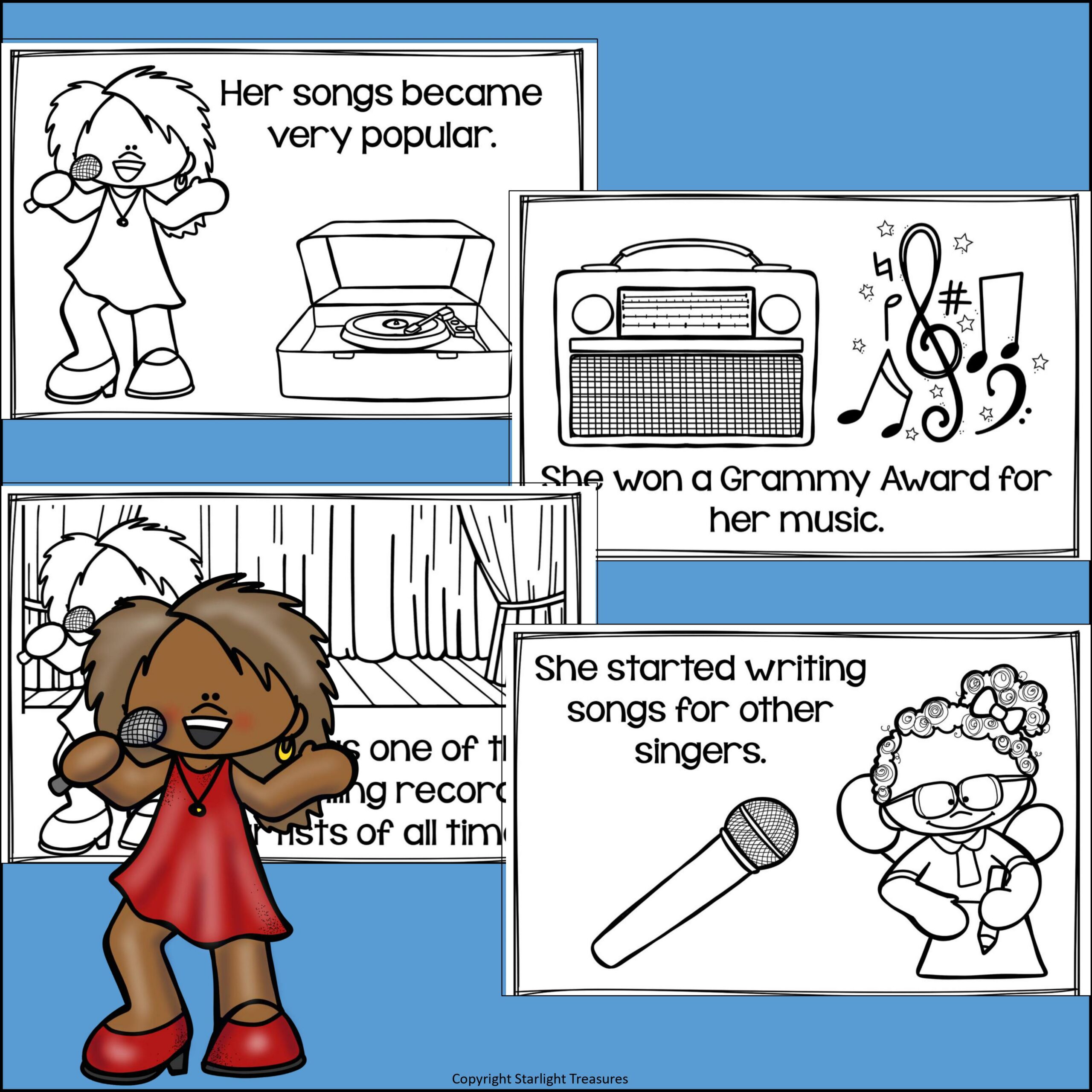 Tina Turner Mini Book for Early Readers: Women's History Month | Made ...