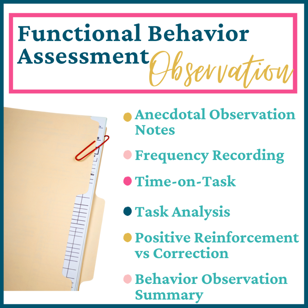 FBA Special Ed | Made By Teachers