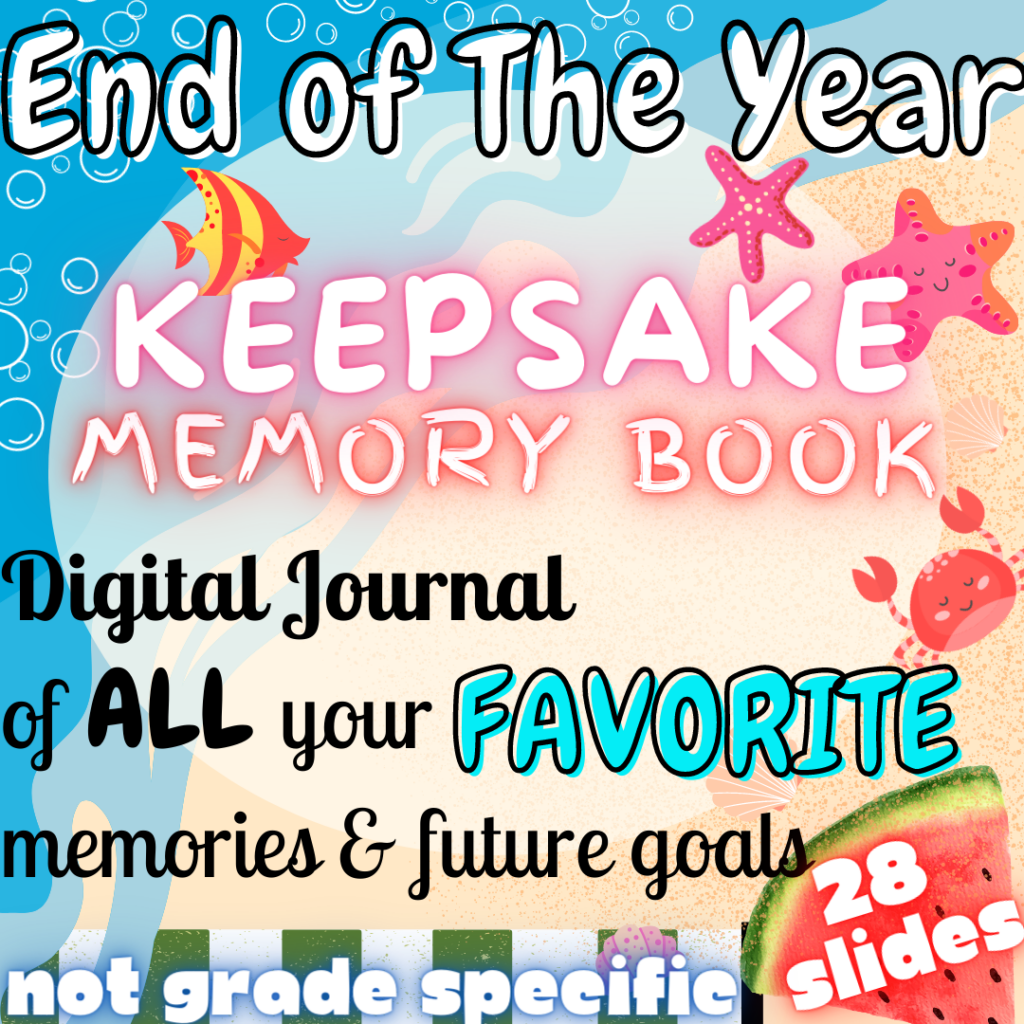 End of the Year Keepsake Memory Book | Made By Teachers