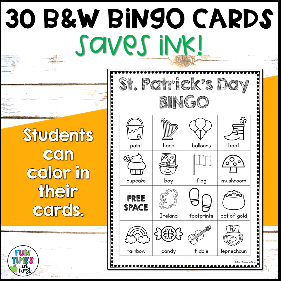 St. Patrick's Day Bingo Game | March St. Patrick's Day Activity | Made ...