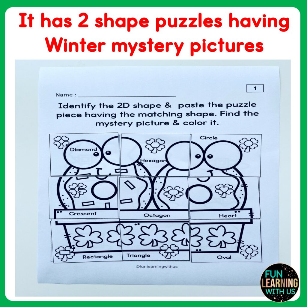 St Patricks Day 2D Shapes Activity | Leprechaun Hat Shape Puzzles ...