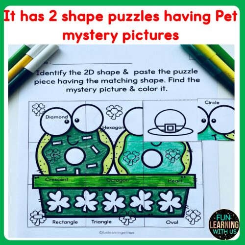 St Patricks Day 2D Shapes Activity | Leprechaun Hat Shape Puzzles ...