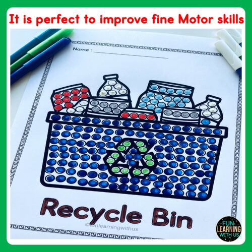 Earth Day Fine Motor Skill Q-Tip Painting | Made By Teachers