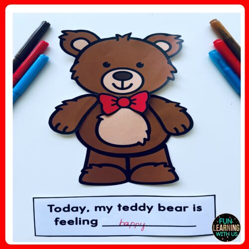 Emotions & Feelings Teddy Bear Craft - Social Emotional Learning ...