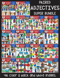 Clip Art - Paired Adjectives Bundle | Made By Teachers