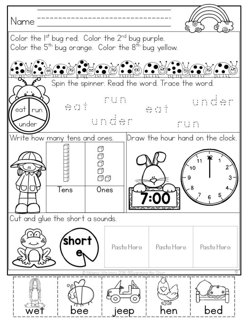 April Morning Work {Kindergarten} | Made By Teachers