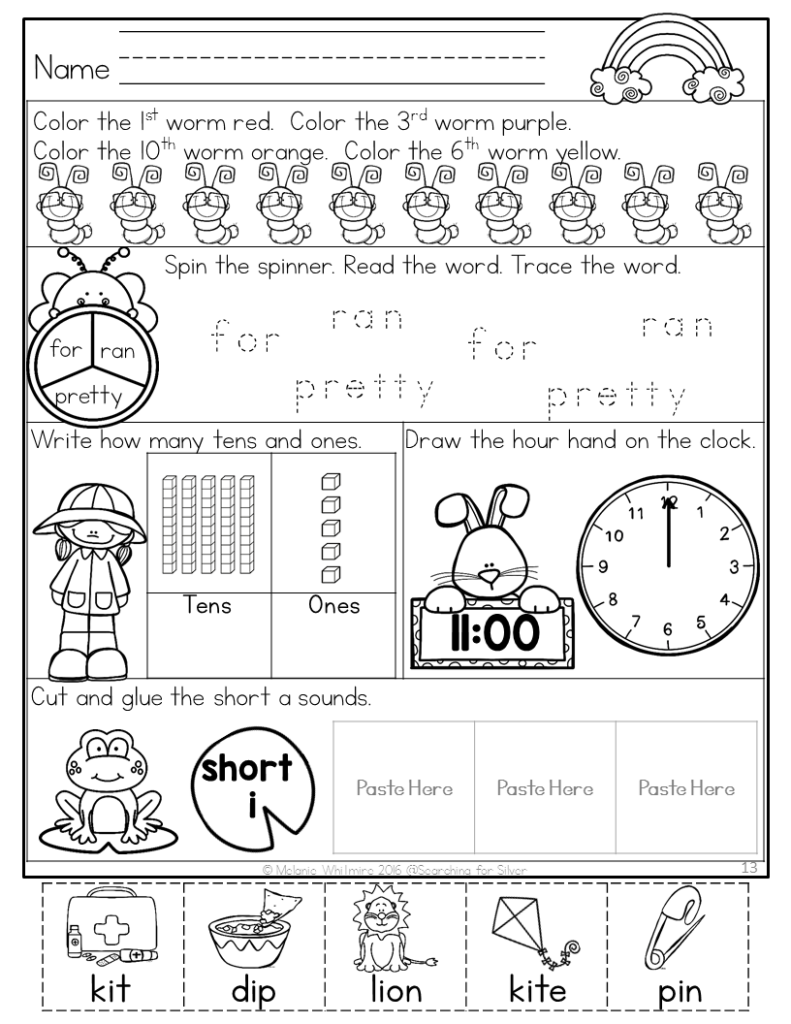 April Morning Work {Kindergarten} | Made By Teachers