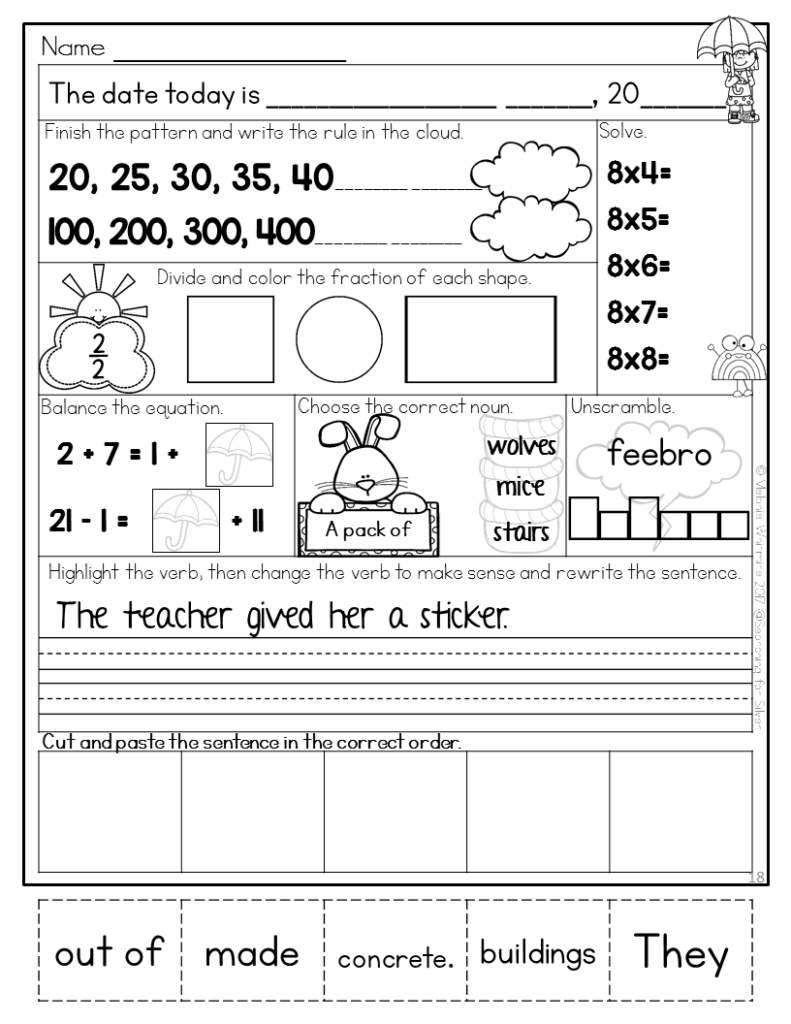 April Morning Work {2nd Grade} | Made By Teachers