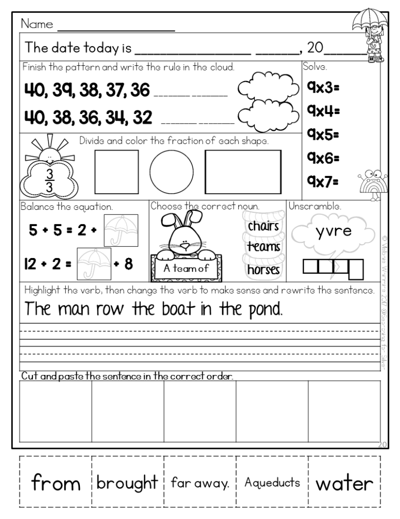 April Morning Work {2nd Grade} | Made By Teachers