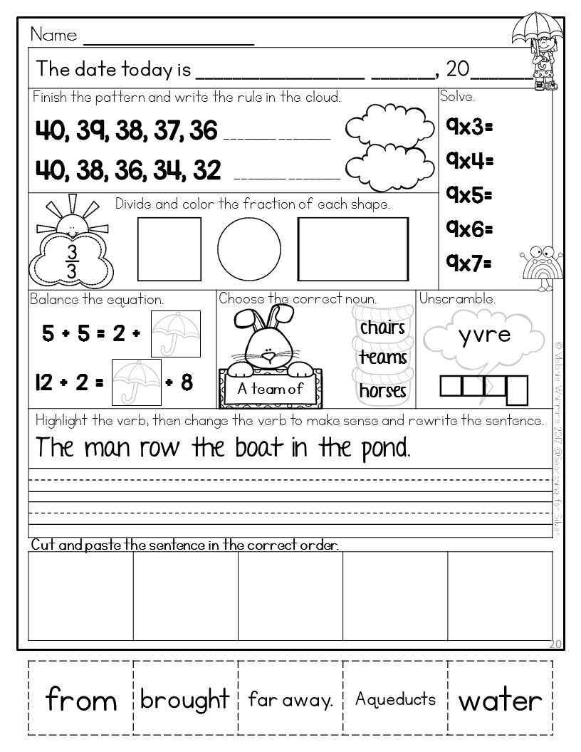 April Morning Work {2nd Grade} | Made By Teachers
