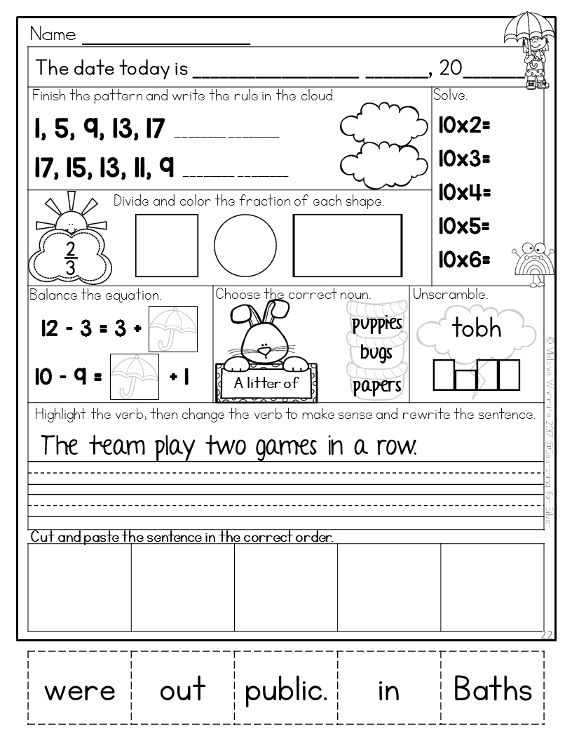 April Morning Work 2nd Grade Made By Teachers april-morning-work-2nd-grade-made-by-teachers