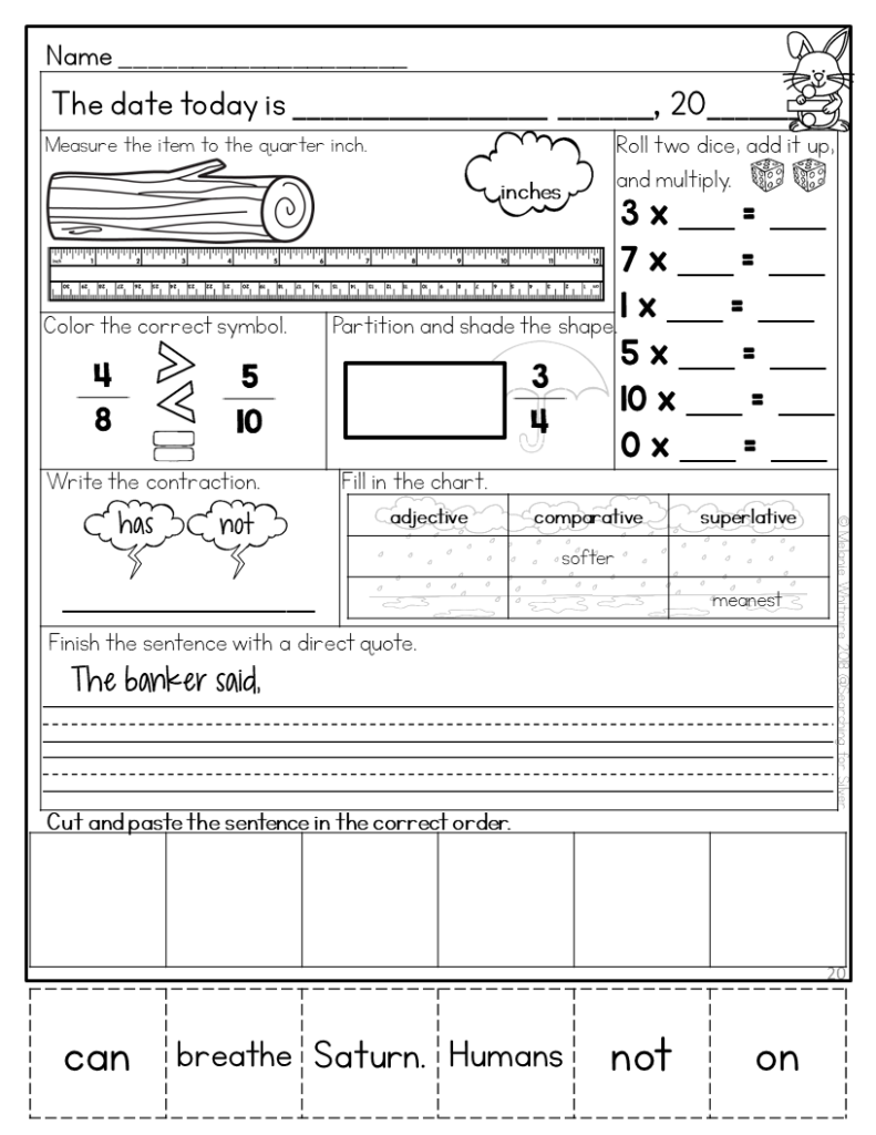 April Morning Work {3rd Grade} | Made By Teachers