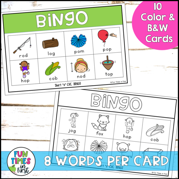 CVC Bingo Games | CVC Short O Words | No Prep Phonics Games | Made By ...