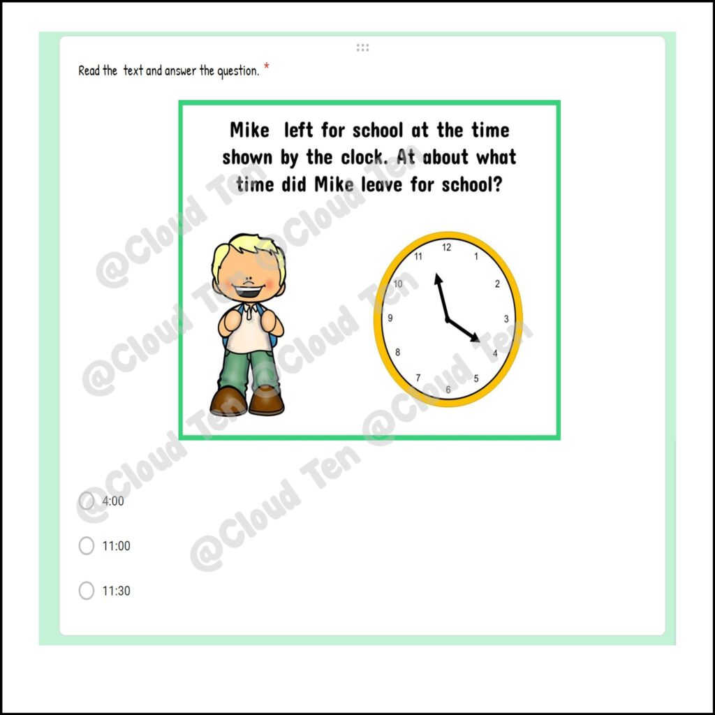 Telling Time by the Hour - Google Classroom™ | Made By Teachers